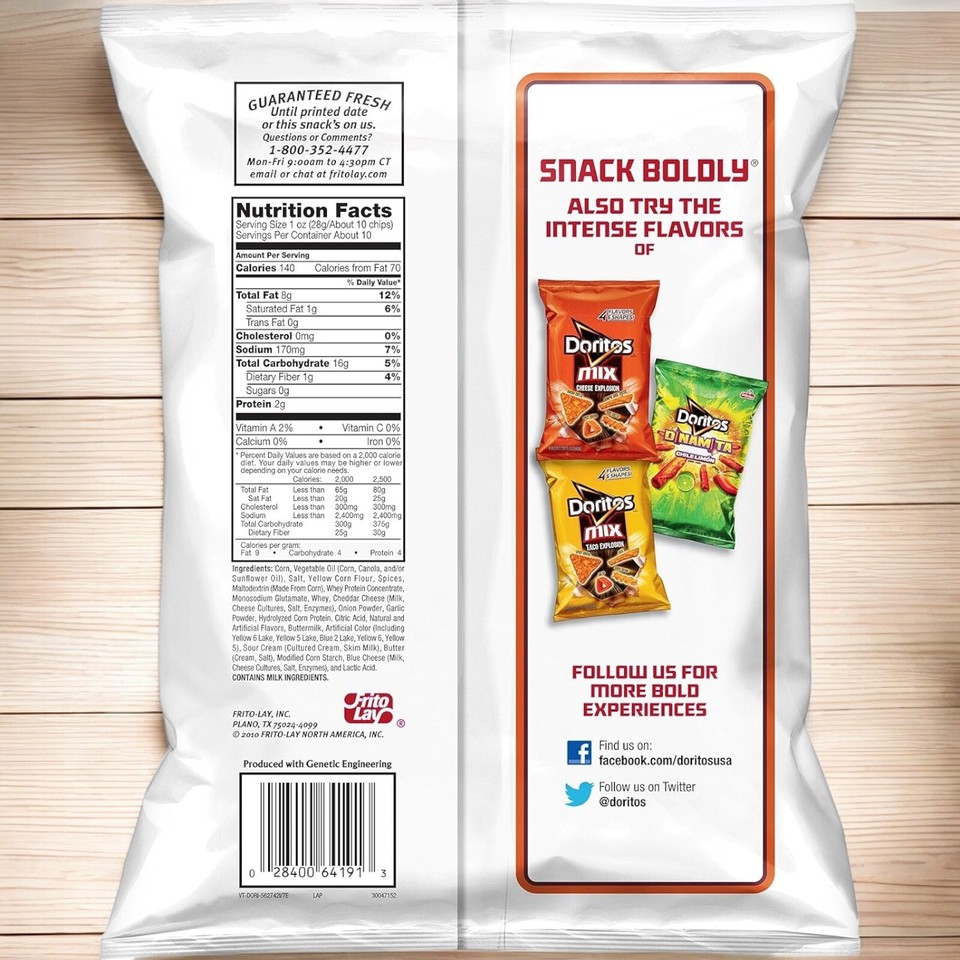 Doritos TACO Flavor Tortilla Chips 9.25 Bag | eBay