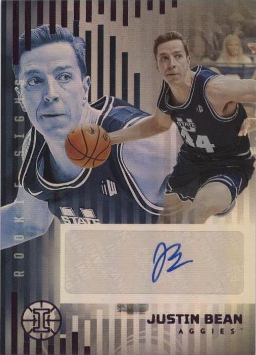 2022-23 Panini Chronicles Draft Picks - Illusions Rookie Signs Justin Bean #RS-JBU Pink (AU, RC ...