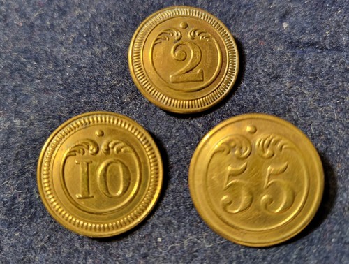 3 FRENCH MILITARY BUTTONS CIRCA 1820 TO 1840 ALL COAT SIZE W/ "BIRD ...