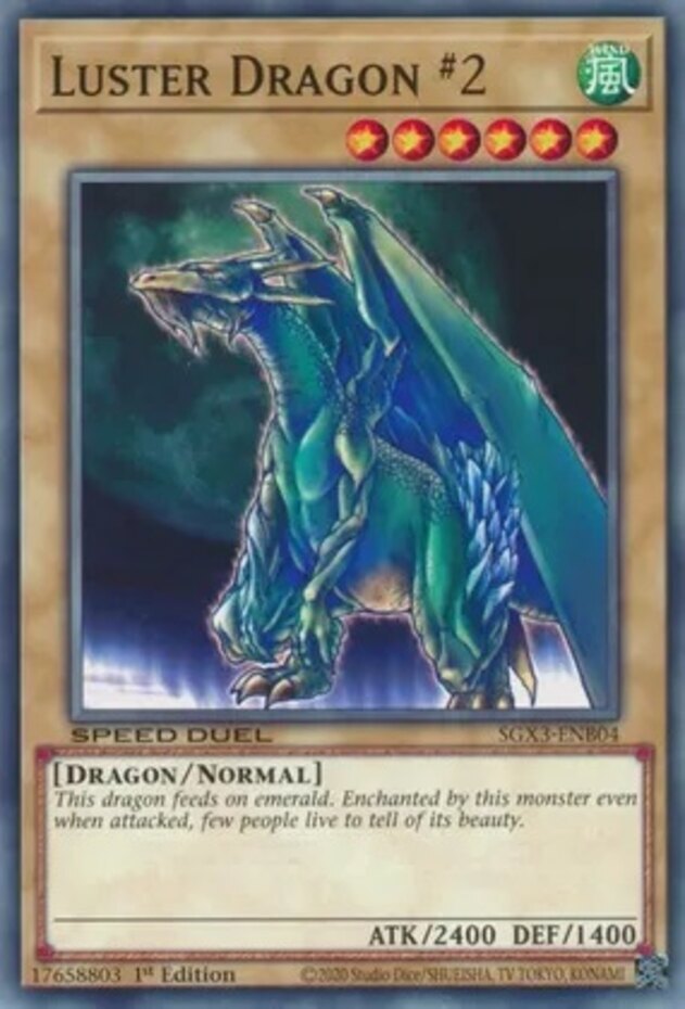 Yugioh! Luster Dragon #2 - SGX3-ENB04 - Common - 1st Edition Near Mint ...