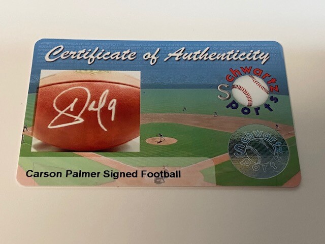 Carson Palmer Autographed Wilson NFL Duke Leather Football | eBay