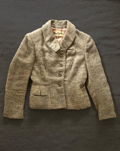 40’s Vintage Tweed Tailored Fitted Women’s Jacket Rosen Engelson St ...