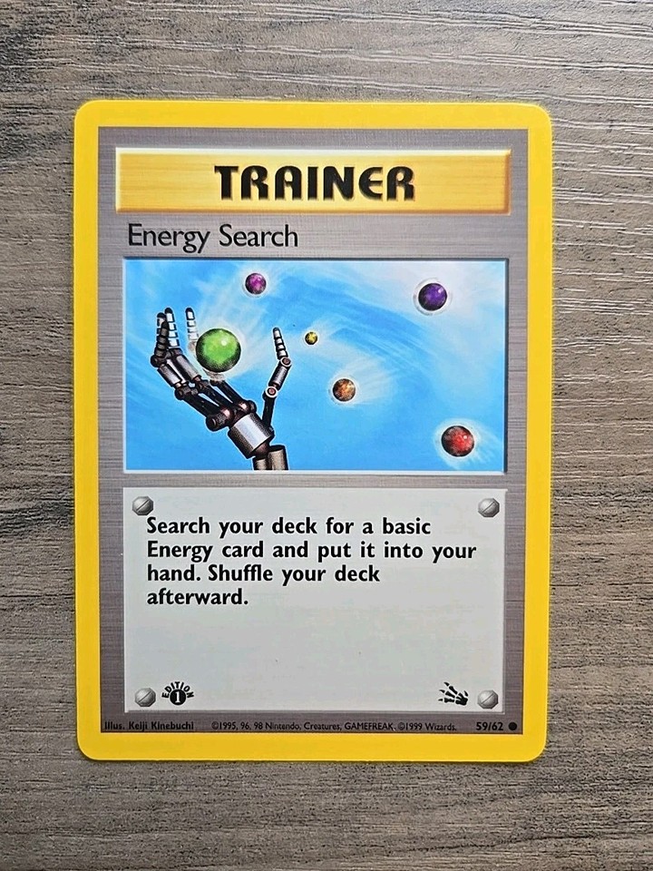 Pokémon TCG Energy Search 59/62 1st Edition Fossil NM | eBay