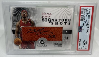 2005 LeBron James 2nd year Signature Shots PSA 10 Gem MINT SP Cavaliers ...