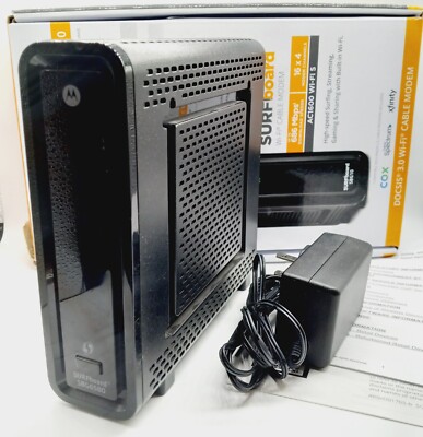 ARRIS SURFboard SBG10 DOCSIS3.0 16x4 Gigabit Cable Modem & Router ...