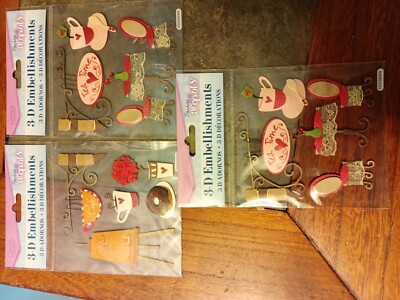 Darice 3-D Embellishments Tea Time | eBay