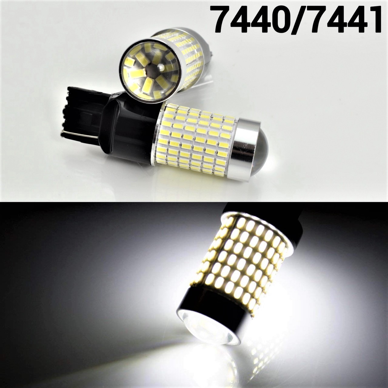 White Brake Lights T20 7440 7441 992 W21W 144 SMD LED Bulb A1 LAX | eBay