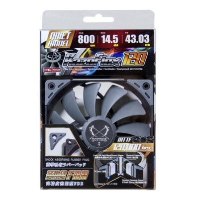 Scythe Kaze Flex 120 120mm Case Fan SU1225FD12L-RD 800 RPM | eBay