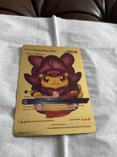 Pokémon gold card HP 590 basic pikachu mega Altaria | eBay