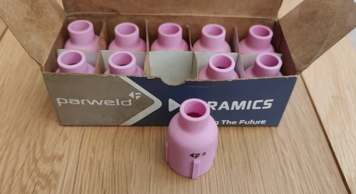 Box of 10 Number 8 Parweld TIG Gas Lens Alumina Nozzle 57N74 No8. | eBay UK