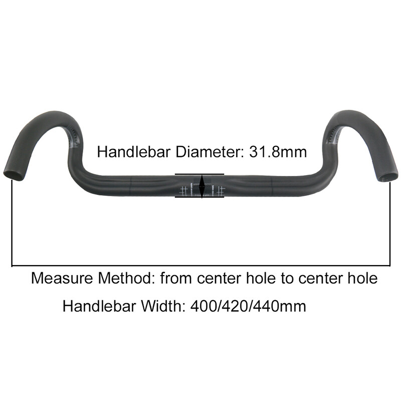 Carbon Road Bicycle Drop Bar Handlebar 31.8 Bike Ultra-light Handle ...