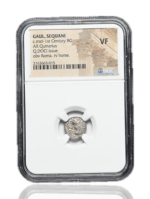 CELTIC, Central Gaul. Sequani. 1st Century BC. Quinarius, Q DOCI, NGC ...