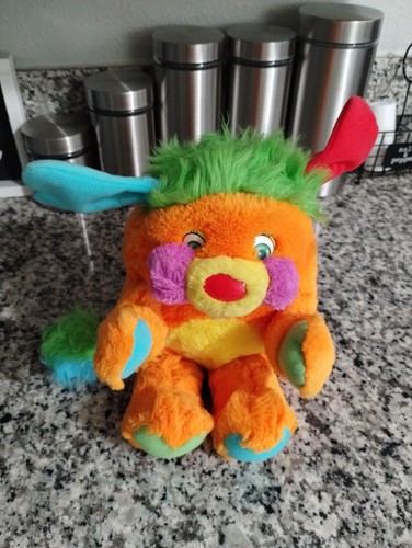 Vintage 80's Mattel Popples Puzzle Popple 1980's Orange Plush Stuffed ...