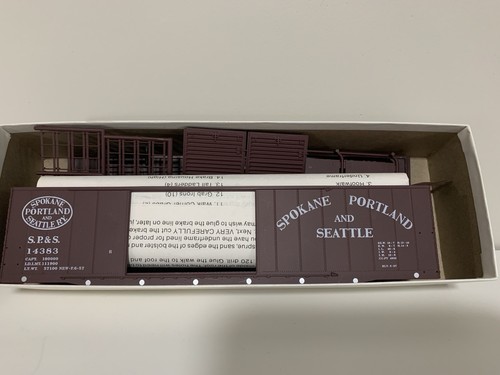 Pacific Rail Shops 50' boxcar kit Spokane Portland & Seattle NIB | eBay