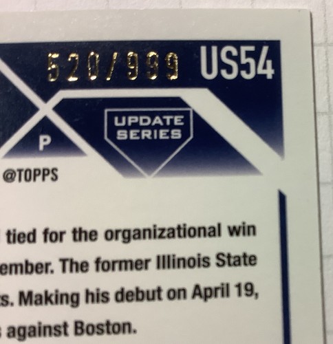 2023 Topps Update Series - Brent Headrick #US54 Blue Foil /999 (RC) for ...