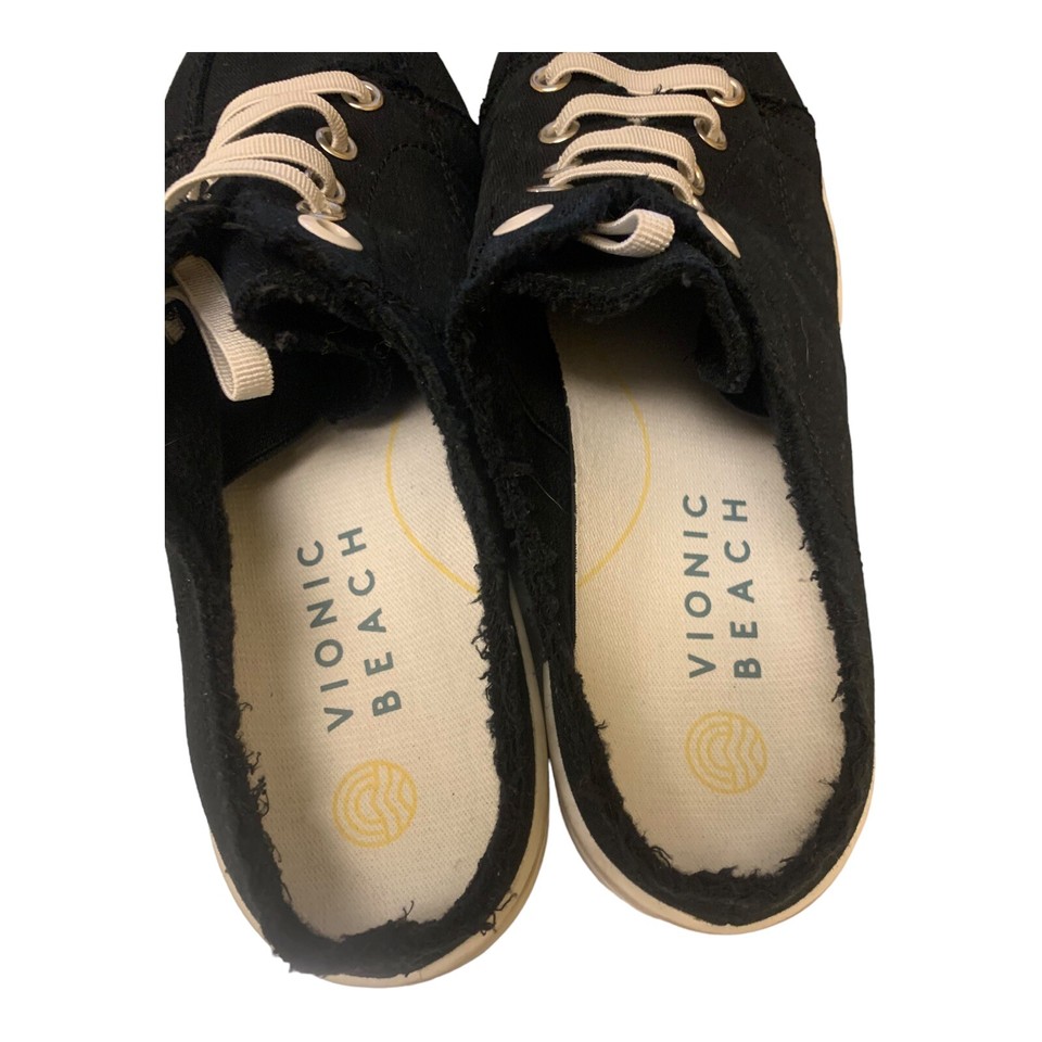 Vionic Beach BREEZE Slip On Backless Tennis Shoe Black Sz 7.5 | eBay