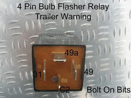 4 Pin Bulb Flasher Trailer Relay Land Rover 90/110 Defender 1983 to ...