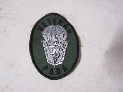 MILITARY PATCH SEW ON FOREIGN UNSURE OLDER VETERAN PARA | eBay