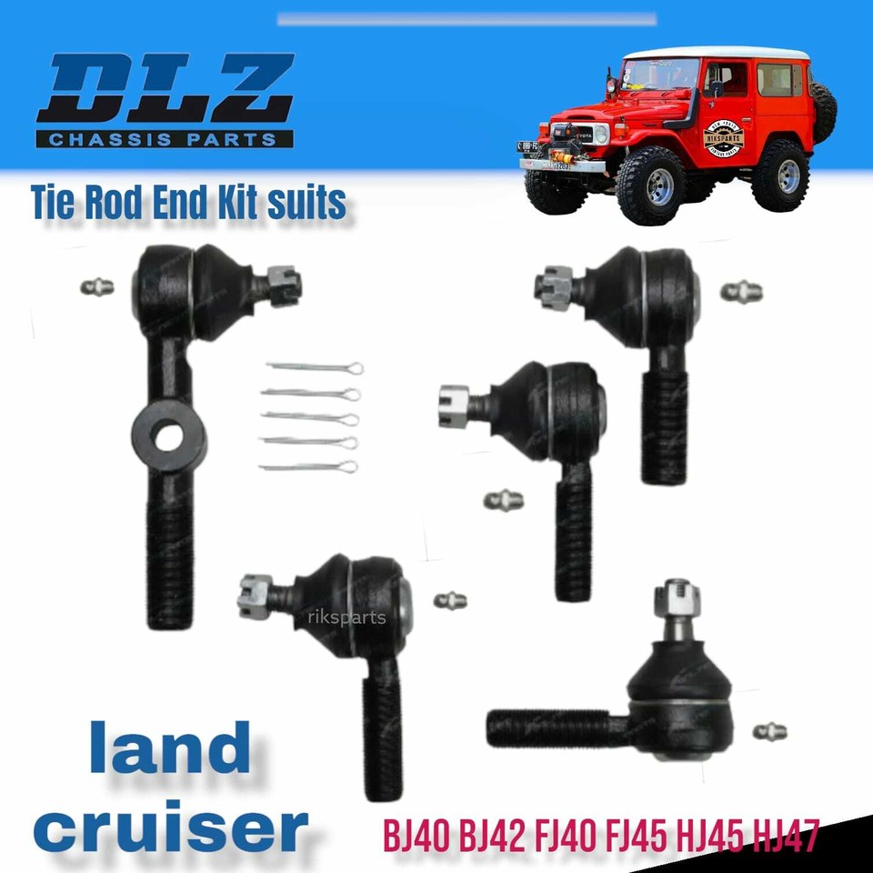 Tie Rod End Kit suits BJ40 BJ42 FJ40 FJ45 HJ45 HJ47 Landcruiser 5pce ...