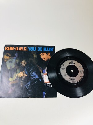 Run DMC You Be Illin' / Hit It Run 1986 45 RPM Record UK IMPORT PROMO 7 ...
