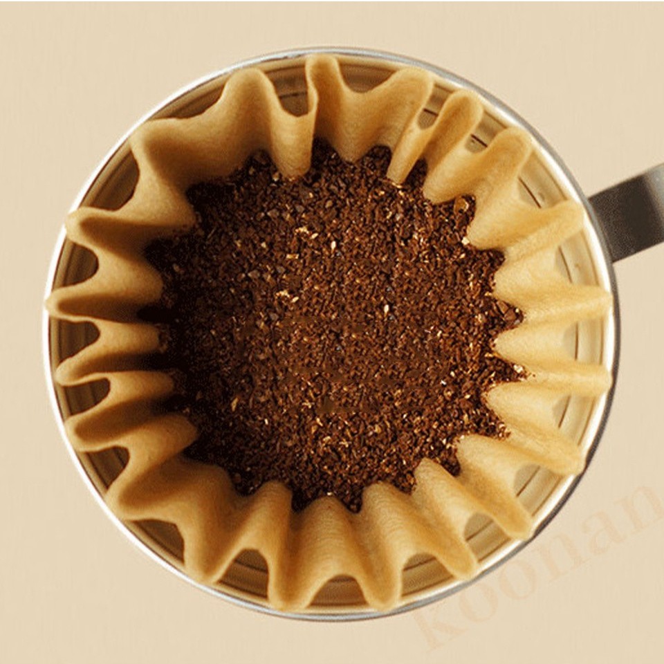 50PCS Coffee Filter Cake Shape Coffee Filtering Paper Hand Drip Filter ...