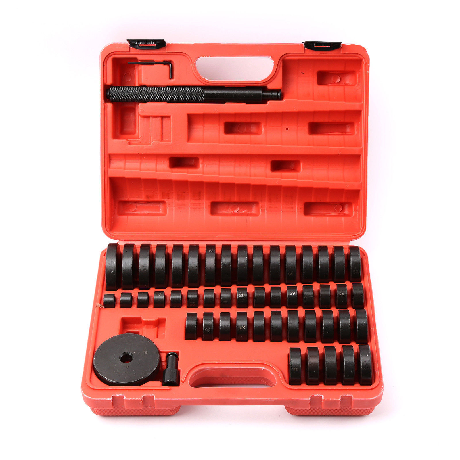 51pc Custom Bushing Bearing Seal Driver Push Press Disc Tool Set 18 ...