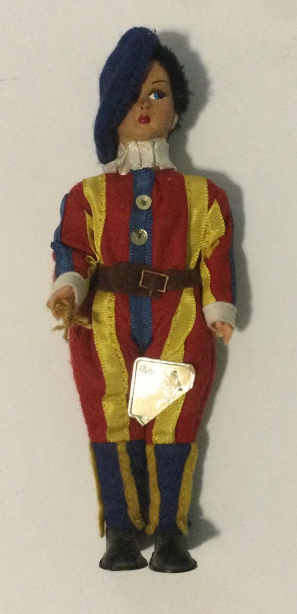 Vtg Magis Roma Vatican Swiss Guard Doll Made in Italy by Magis Felt ...
