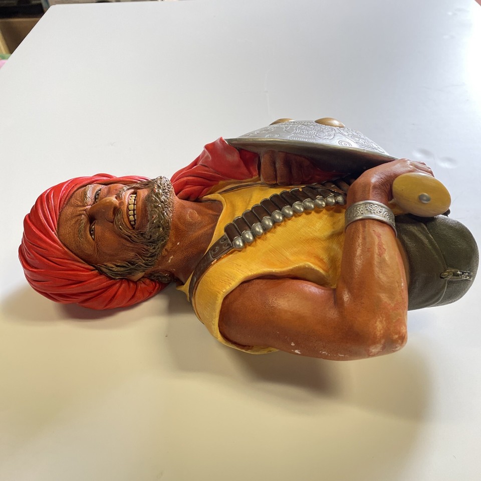 Bossoms Chalkware Wall Hanger Pathan Afghan Muslim Warrior Mountain ...