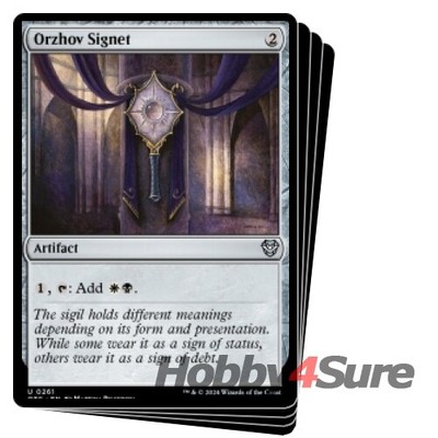 Orzhov Signet X4 M/NM Magic MTG Outlaws Of Thunder Junction: Commander ...