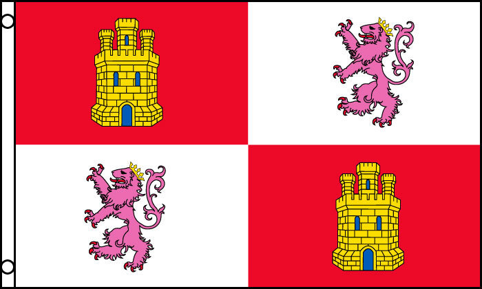 3x5 Castil and Leon Castile and León Flag 3'x5' Castle Lion Lions ...