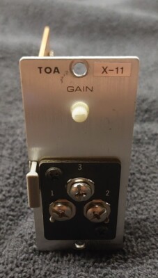TOA X-11 Aux Amp With Mute Plug-In Module 900 Series | eBay