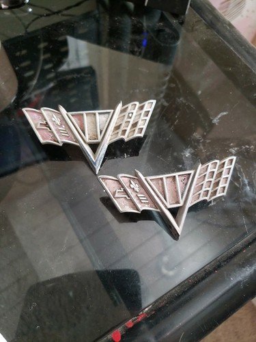 1964-68 Chevy Nova Camaro Malibu Cross Flag Emblems | eBay