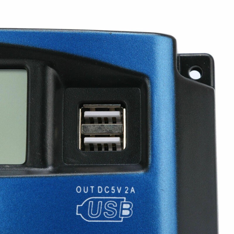 Solar Panel 12V-24V Auto Focus 100A Dual USB Charge Controller ...