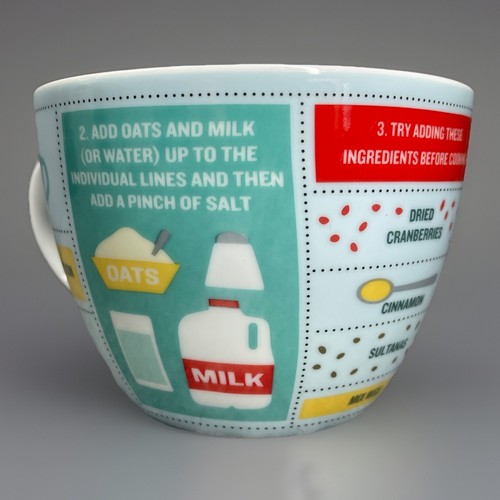 Perfect Porridge White Handle Mug Ginger Fox Instructions Measurements ...