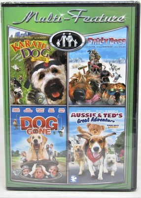 4 Family Movies (DVD, 2-Disc Set) Karate Dog/Chilly Dogs/Dog Gone ...