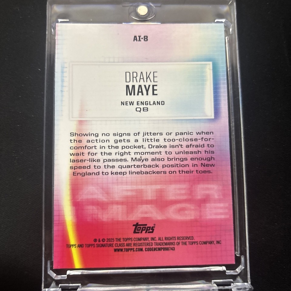2024 Topps Signature Class Drake Maye AUTOGRAPH After Image RC #AI-8 | eBay