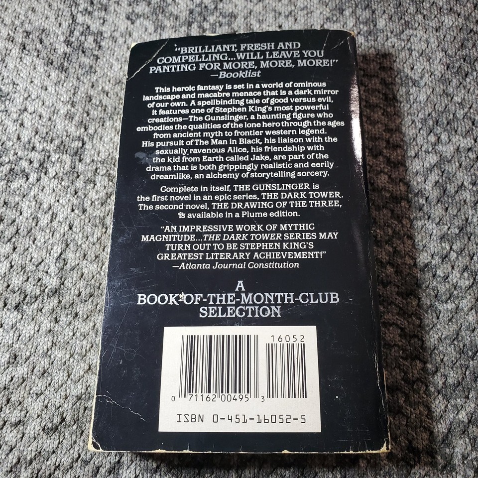The Dark Tower The Gunslinger Stephen King 1989 First Signet Edition | eBay