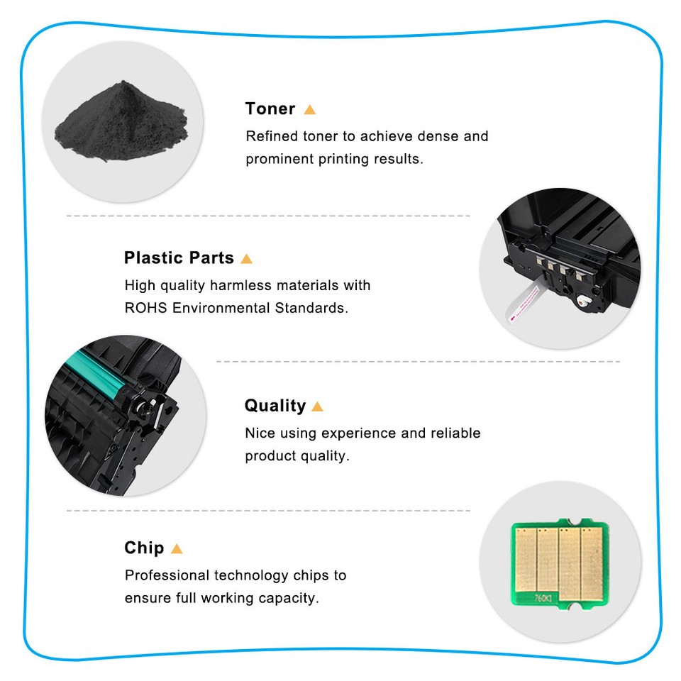 2x MLT-D203L Toner Cartridge For Samsung 203L ProXpress SL-M3320ND ...
