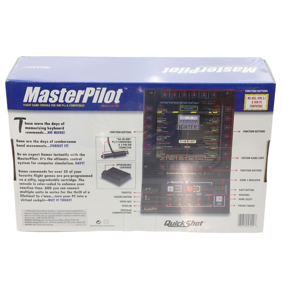 Quickshot Masterpilot Flight Console for the PC QS-5600 for Windows 3.1 ...