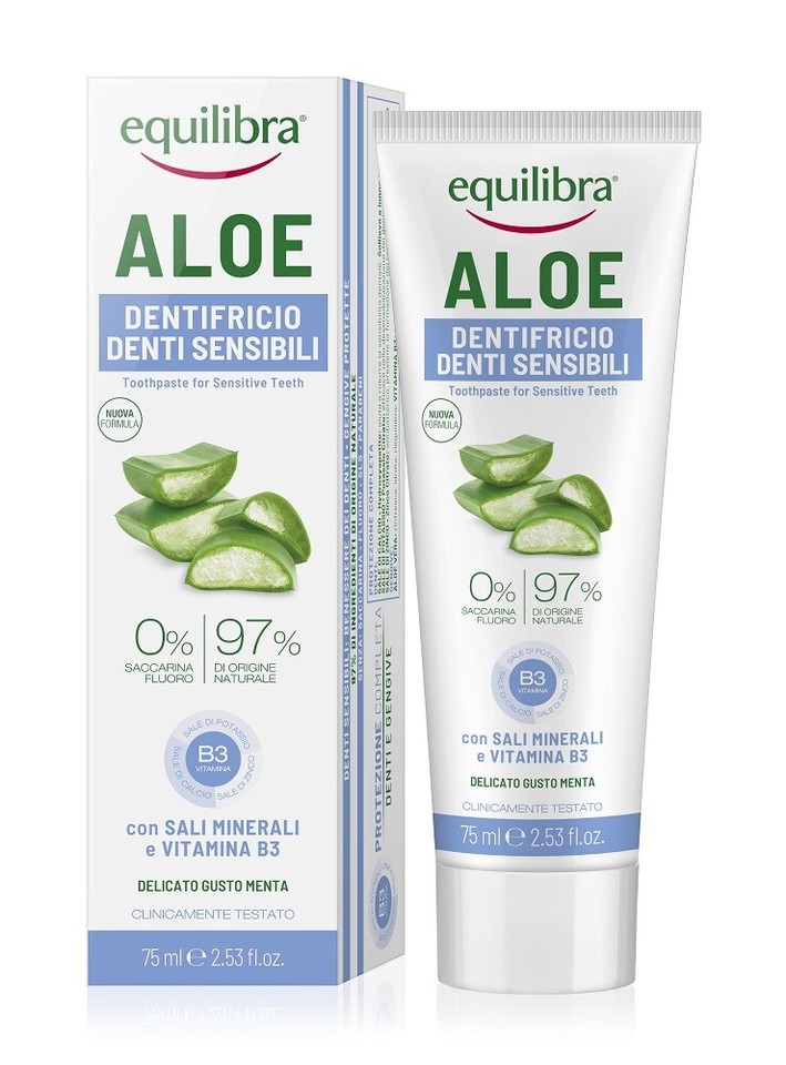 Aloe Toothpaste Sensitive Teeth Equilibra 75ml | eBay