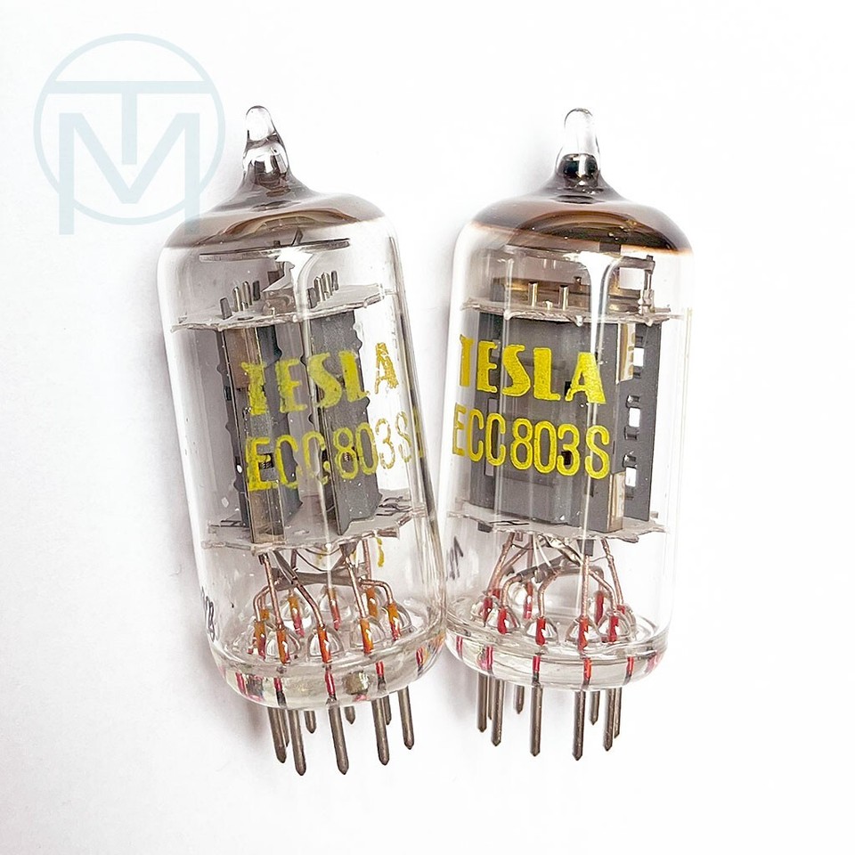 2x TESLA ECC803S (CV4004 E83CC) Long Plate lk Siemens E83CC 1960 ...