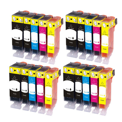 4SET Premium CHIPPED Ink Cartridge for Canon Pixma iP3300 iP4200 MP500 ...