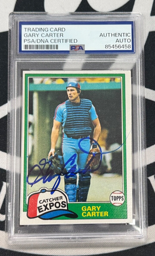 1981 Topps Gary Carter #660 Signed PSA DNA Autographed Auto Expos HOF ...