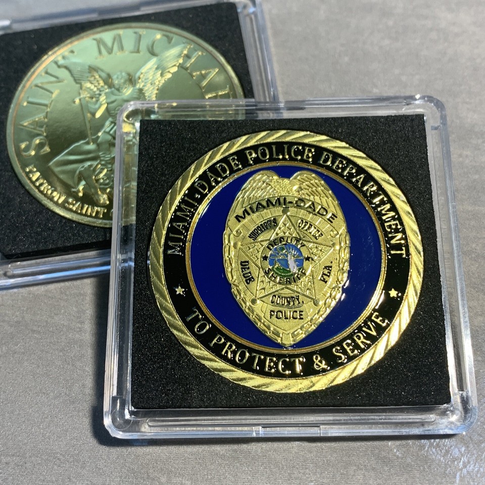 MIAMI-DADE FLORIDA POLICE DEPARTMENT Challenge Coin INCLUDES case New ...