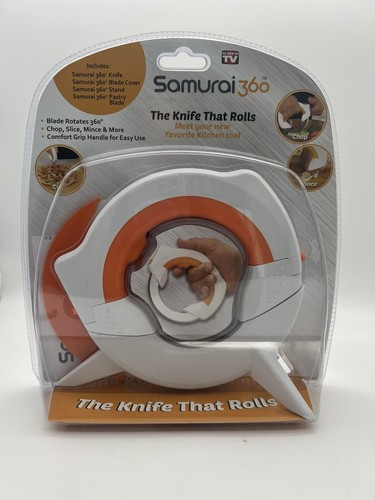 Samurai 360 The Knife that Rolls Kitchen tool Circular Steel Blade As ...