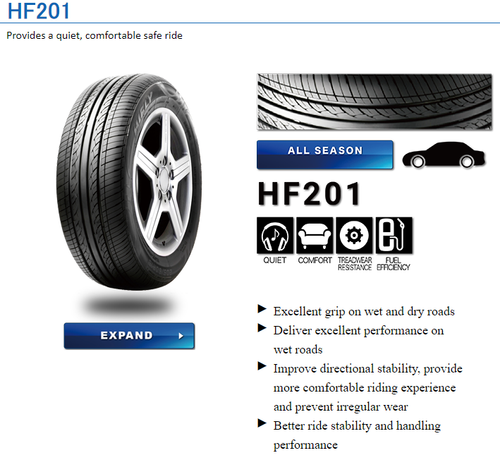 4 x 165/60R13 HiFly HF201 73T New Car Tyres - 1656013 Reliable ...
