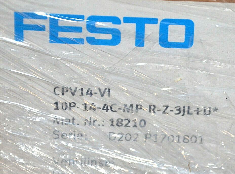 Festo CPV14-VI 10P-14-4C-MP-R-Z-3JL+U* VENTILINSEL 18210 NEU ...
