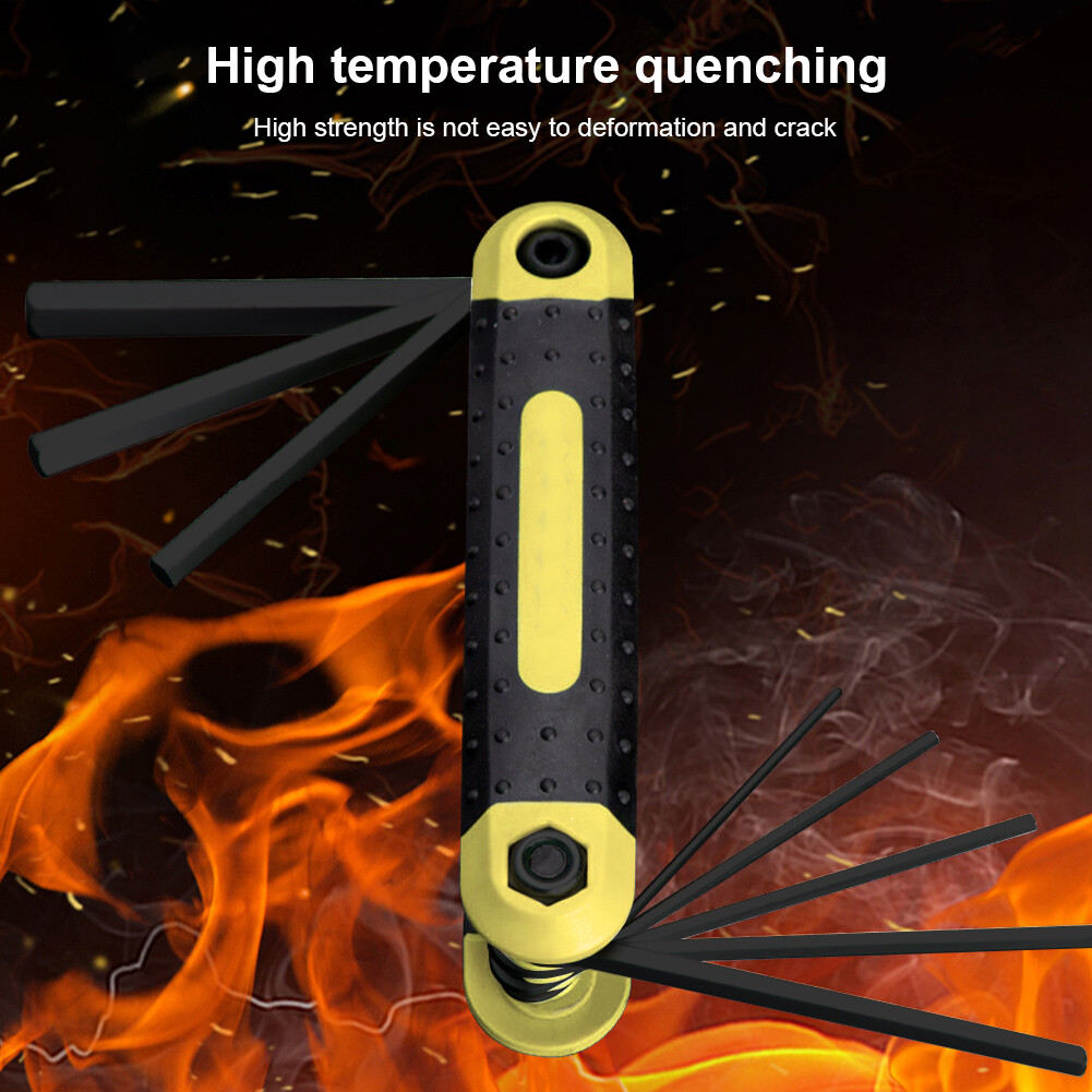 8pcs Household DIY Foldable Metric With 1.5-8mm Hex Key Set Compact ...