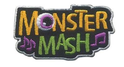 Girl Boy Cub Halloween MONSTER MASH Party Dance Fun Patches Badge SCOUT ...