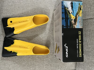 FINIS Z2 GOLD ZOOMERS SHORT BLADE TRAINING FINS MEN 3-4 WOMEN 4-5 | eBay